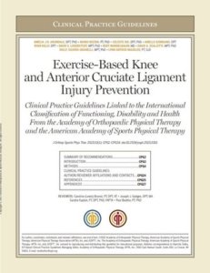 Published CPG - Academy of Orthopaedic Physical Therapy (AOPT)
