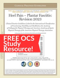 OCS Prep and Exam Information - APTA Orthopedics